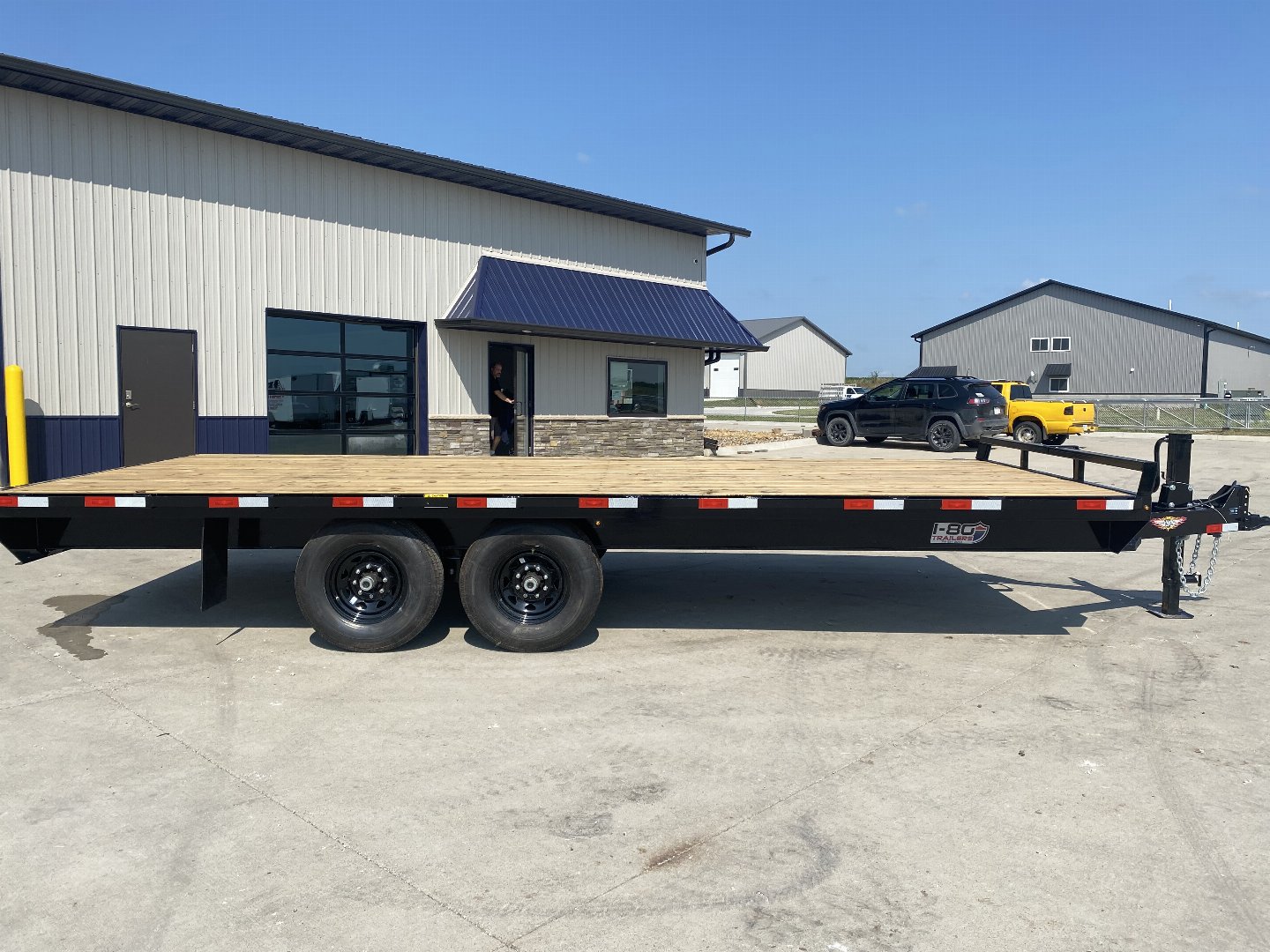 New 2025 H&H 102"x24' 14k Standard Duty Bumper Pull Deckover Trailer | De Soto Iowa